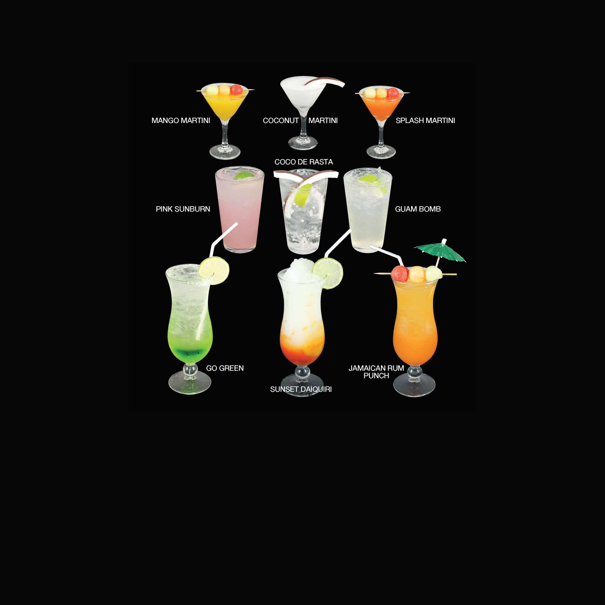 Festive Tropical Cocktails - Jamaican Grill